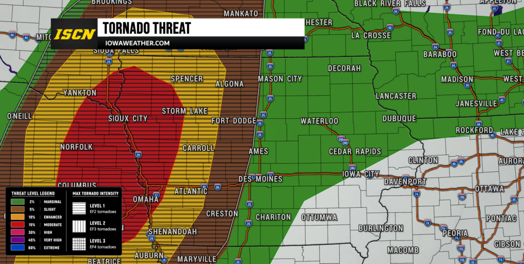 Iowa Weather: Severe Storms Possible Sunday Night